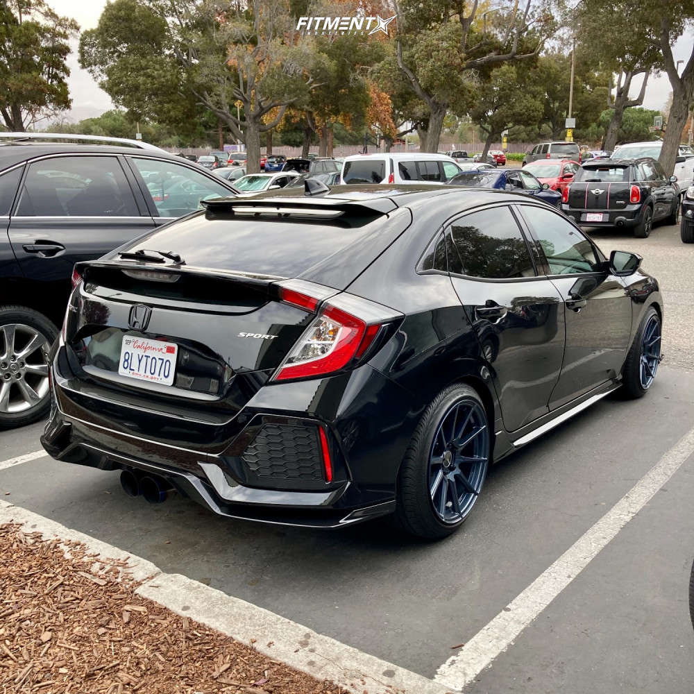 2019 Honda Civic Sport with 18x9.5 Enkei Ts10 and Continental 235x40 on ...