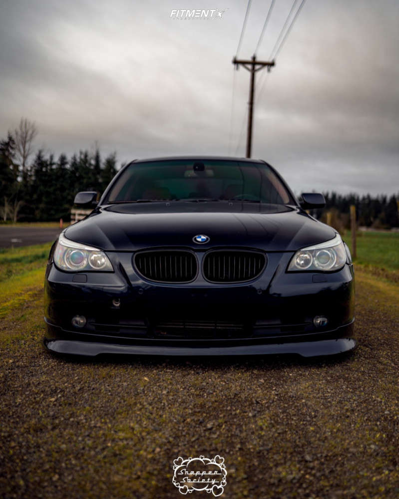 2006 BMW 550i Base with 18x9.5 Work Emotion T7r and Federal 225x40 on ...