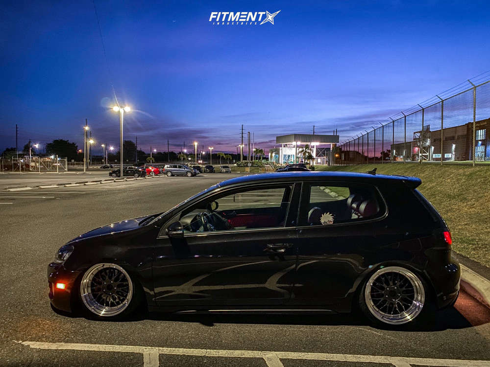 2013 Volkswagen GTI Base with 18x9.5 ESR Sr05 and Achilles 205x40 on Air Suspension | 1472868 ...