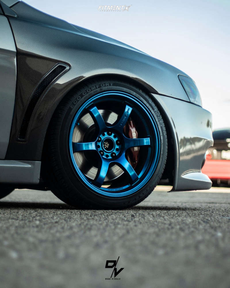 2008 Mitsubishi Lancer Evolution GSR with 18x9.5 Gram Lights 57dr and ...