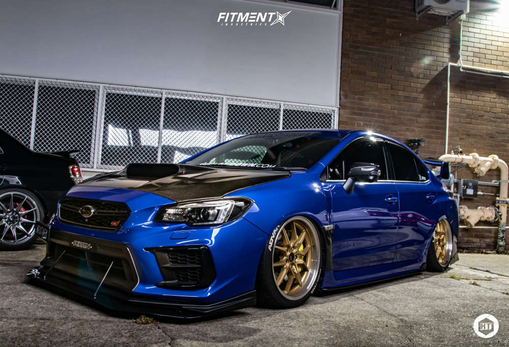 2018 Subaru WRX STI Limited with 19x9.5 Option Lab S718 and Yokohama ...