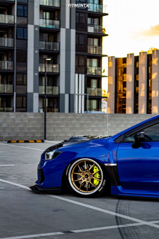 2018 Subaru WRX STI Limited with 19x9.5 Option Lab S718 and Yokohama ...