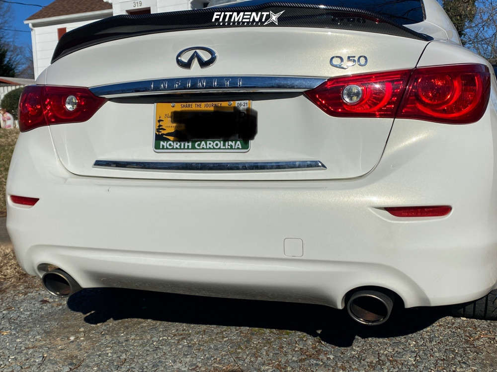 2015 INFINITI Q50 Base with 19x9 Curva C300 and General 245x40 on Stock ...