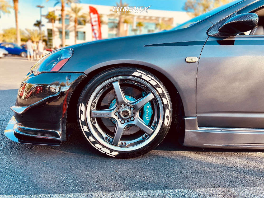 2002 Acura RSX Type-S with 18x7.5 Volk Gt-s and Nitto 225x40 on ...