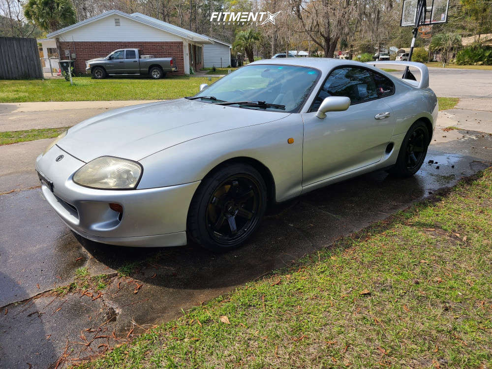 1993 Toyota Supra Base with 18x9.5 AVID1 AV6 and Nitto 245x30 on Stock ...