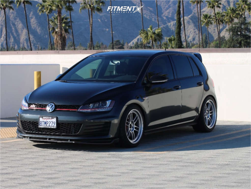 2017 Volkswagen GTI Sport with 18x9 Enkei RPF1 and Nitto 245x40 on ...