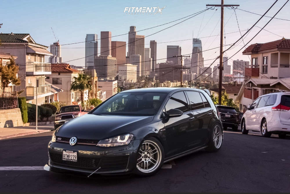 2017 Volkswagen GTI Sport with 18x9 Enkei RPF1 and Nitto 245x40 on ...