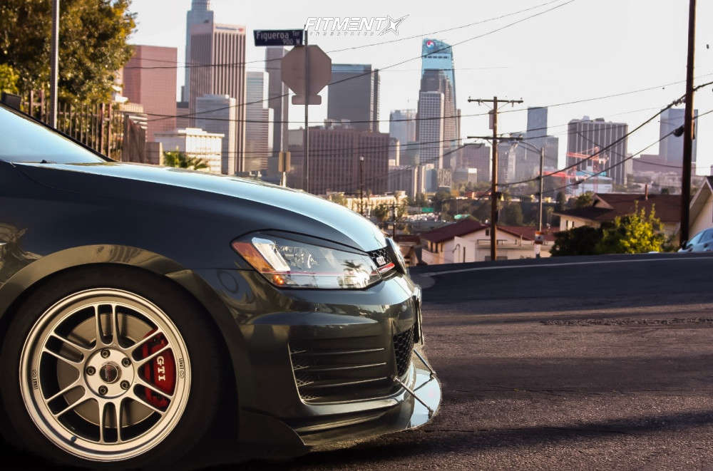 2017 Volkswagen GTI Sport with 18x9 Enkei RPF1 and Nitto 245x40 on ...