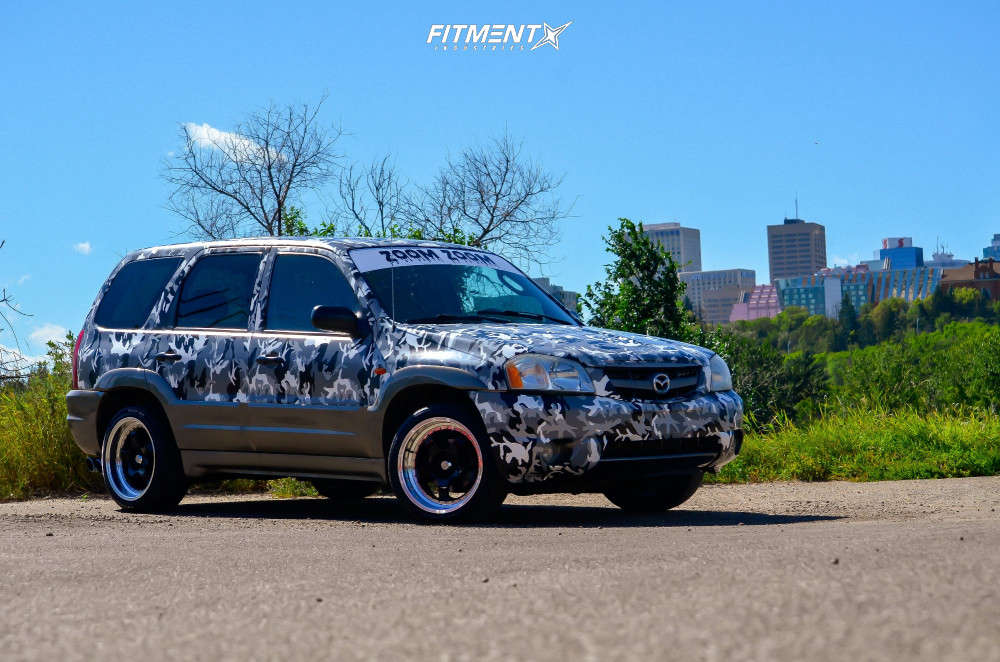 2001 Mazda Tribute LX with 18x10 Konig Ssm and Zeta 245x40 on Lowering ...