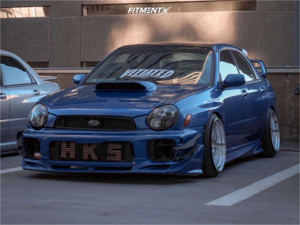 2002 Subaru WRX Base with 18x10.5 ESR Sr01 and Federal 225x35 on ...