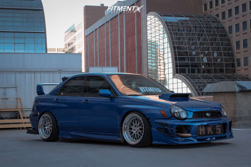 2002 Subaru WRX Base with 18x10.5 ESR Sr01 and Federal 225x35 on ...