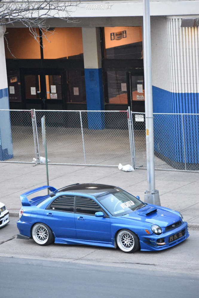 2002 Subaru WRX Base with 18x10.5 ESR Sr01 and Federal 225x35 on ...
