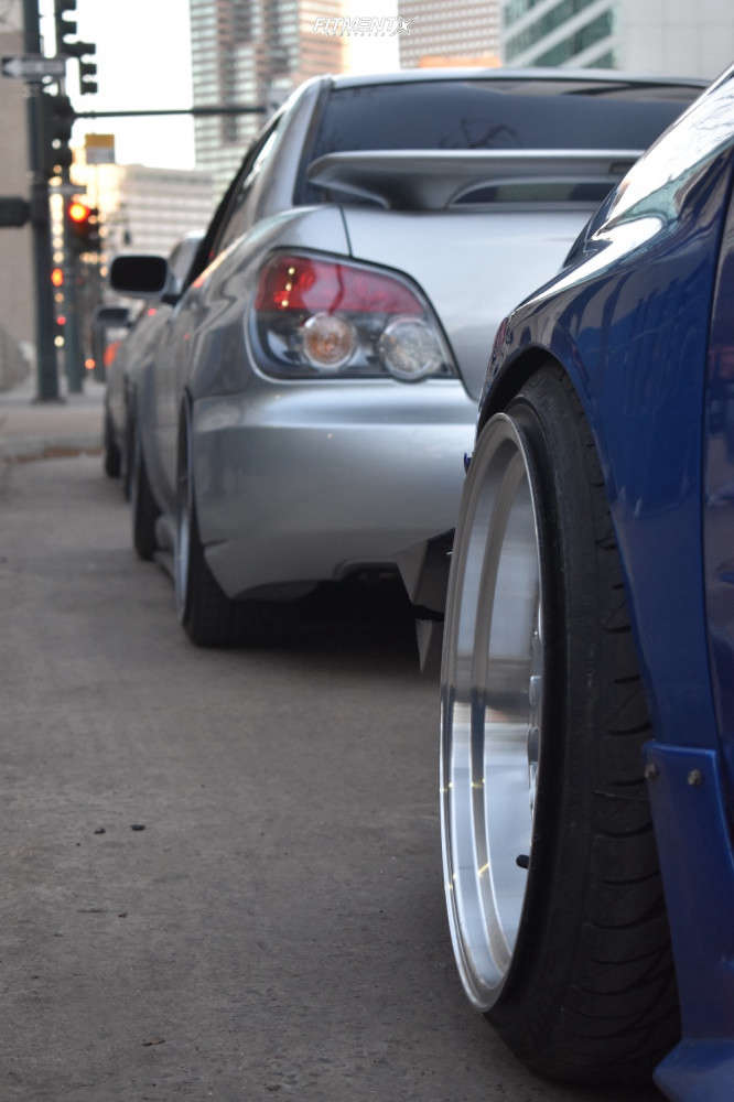 2002 Subaru WRX Base with 18x10.5 ESR Sr01 and Federal 225x35 on ...