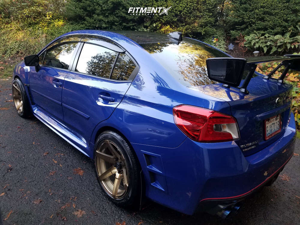 2018 Subaru WRX STI Type RA with 18x9.5 Cosmis Racing S1 and Yokohama ...