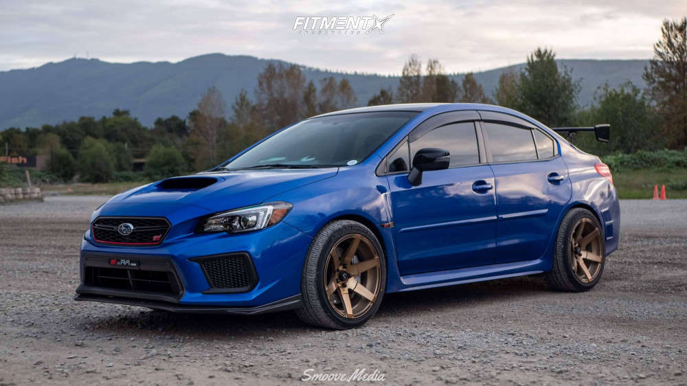 2018 Subaru WRX STI Type RA with 18x9.5 Cosmis Racing S1 and Yokohama ...