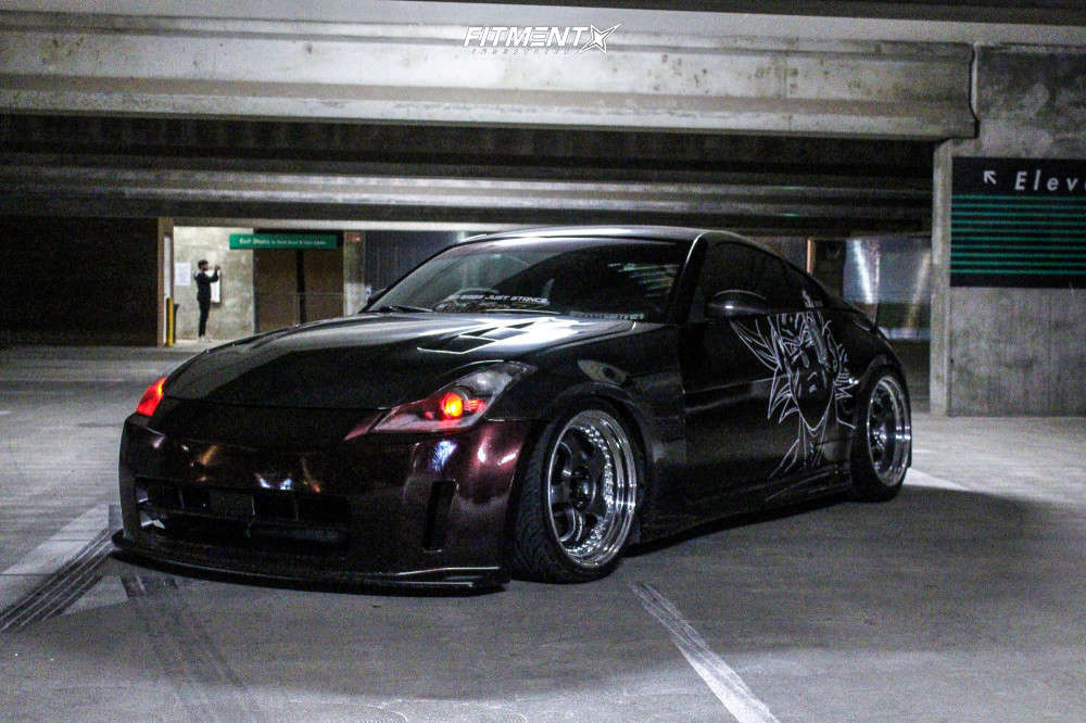 2006 Nissan 350Z Base with 19x9.5 Work Meister S1 3p and Continental ...