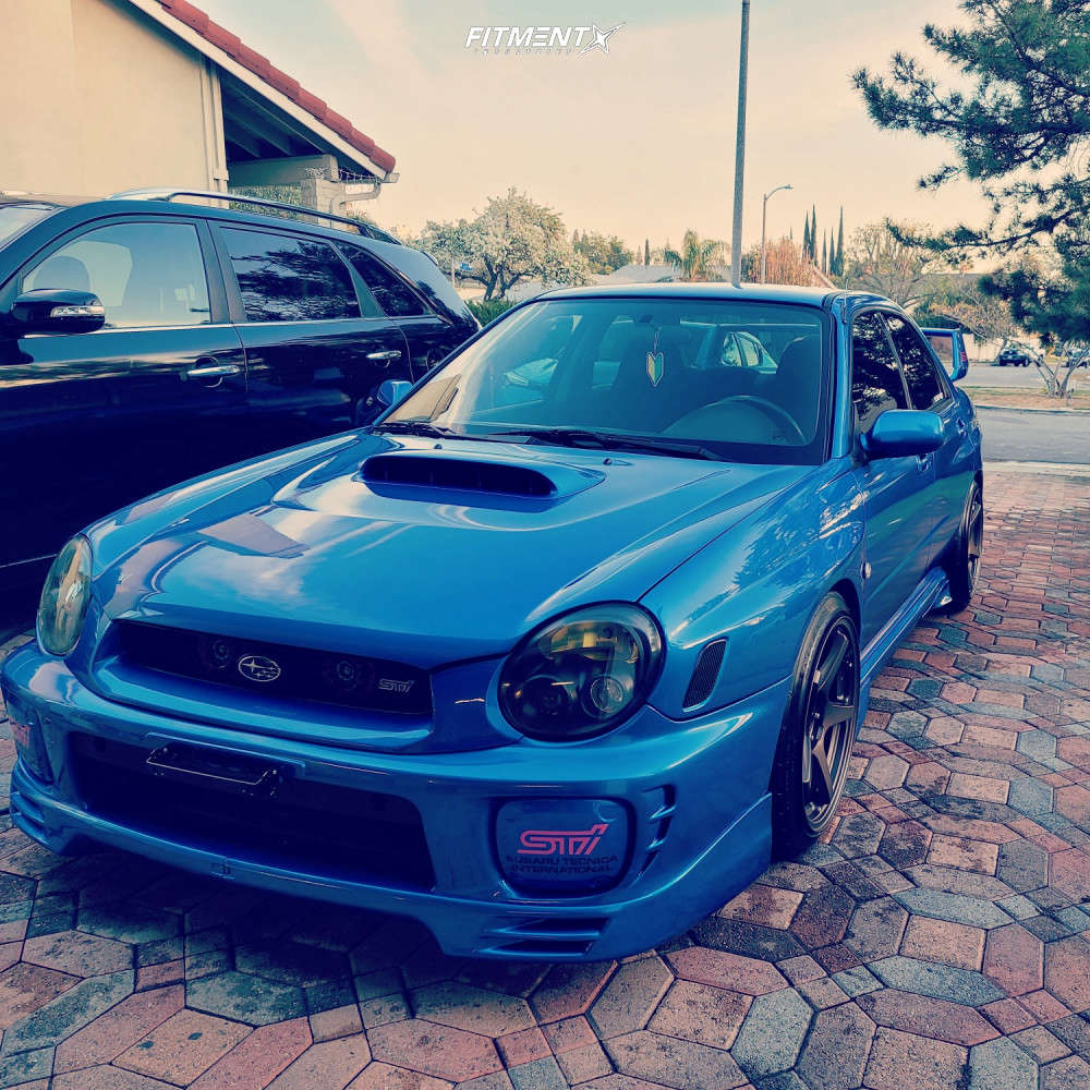 2002 Subaru WRX STI Base with 18x9.5 Enkei Ts-5 and Nitto 225x40 on ...
