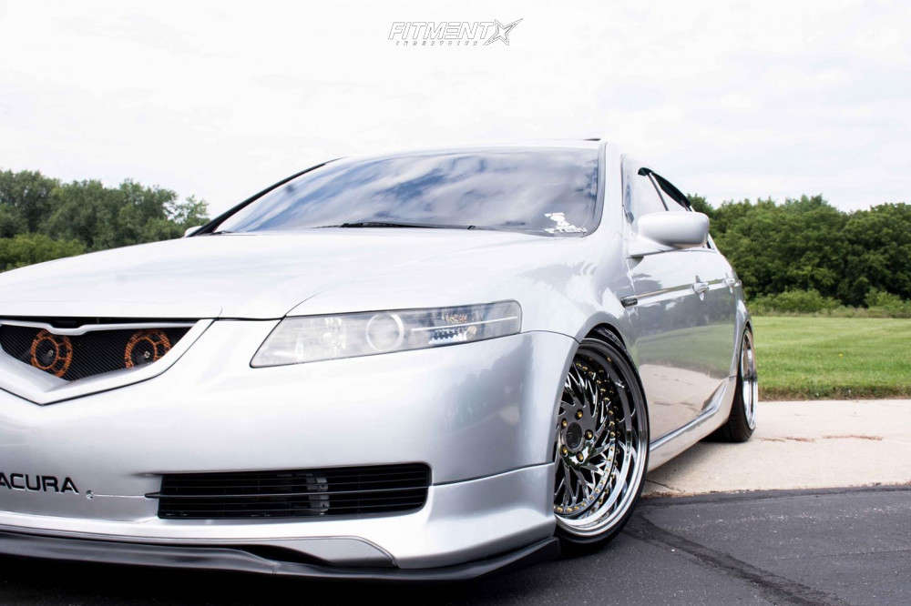 2006 Acura TL Base with 18x9.5 Aodhan Ds03 and Lexani 225x40 on Coilovers | 1496407 | Fitment ...