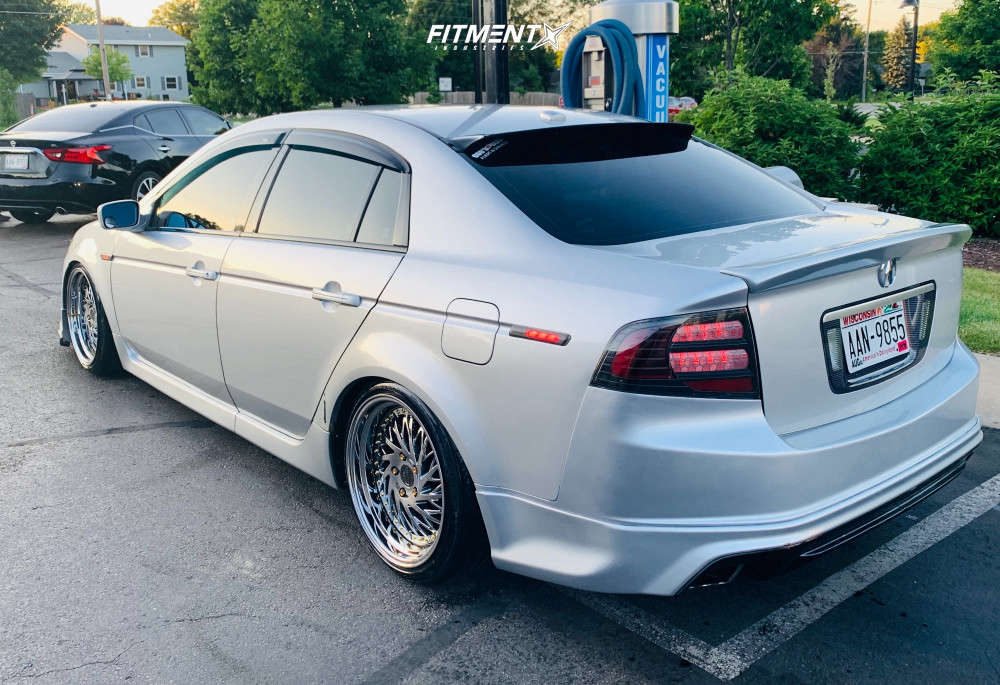 2006 Acura TL Base with 18x9.5 Aodhan Ds03 and Lexani 225x40 on Coilovers | 1496407 | Fitment ...