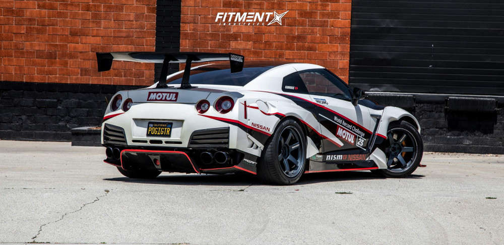 2009 Nissan GT-R Premium with 20x11 Volk Te37 Ultra and Pirelli 315x35 ...