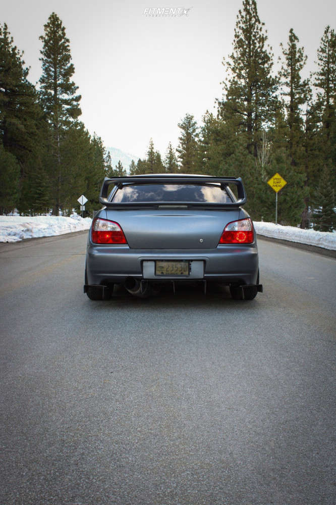 2002 Subaru Impreza WRX AWD 4dr Sedan (2.0L 4cyl Turbo 5M) with 18x9.5 ...