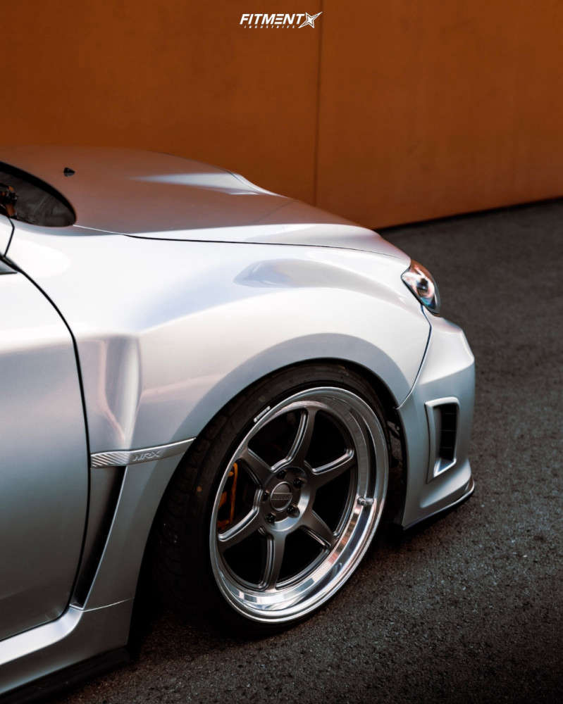 2014 Subaru Impreza WRX with 18x9.5 Kansei Roku and Federal 225x35 on ...
