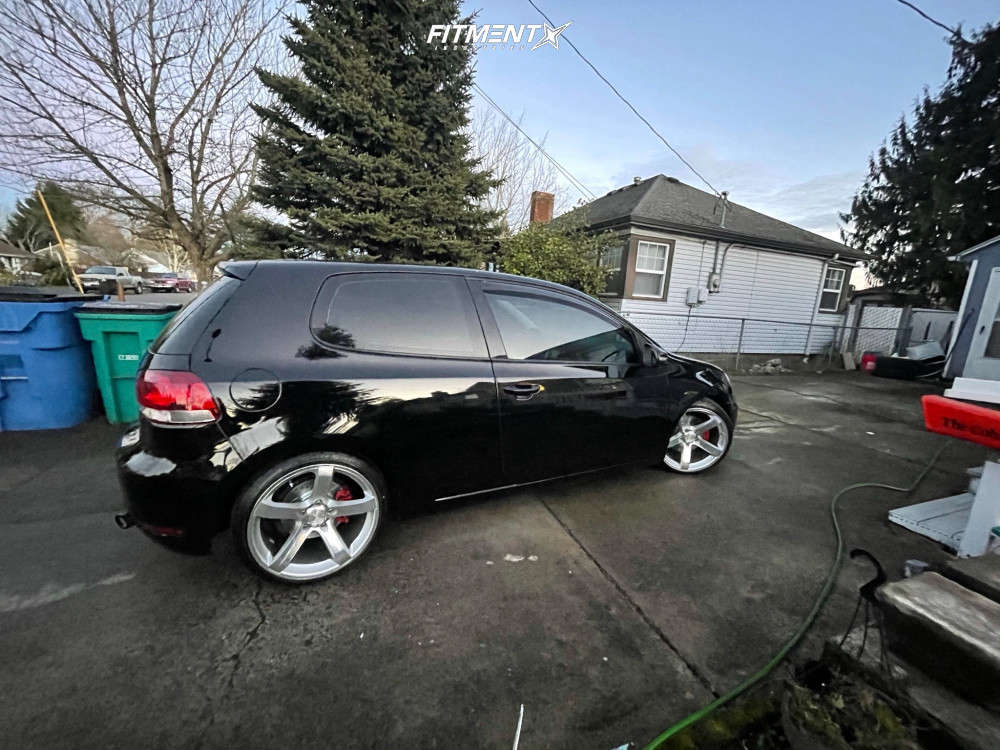 2012 Volkswagen Golf Base with 18x9.5 MRR Vp5 and Federal 225x35 on ...