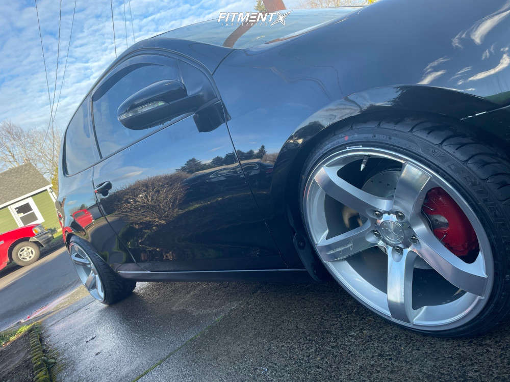 2012 Volkswagen Golf Base with 18x9.5 MRR Vp5 and Federal 225x35 on ...