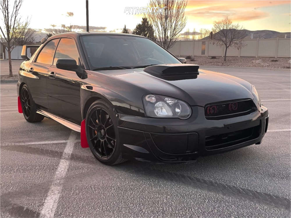 2004 Subaru WRX STI Base with 18x8 OZ Racing Ultraleggera and Hankook ...