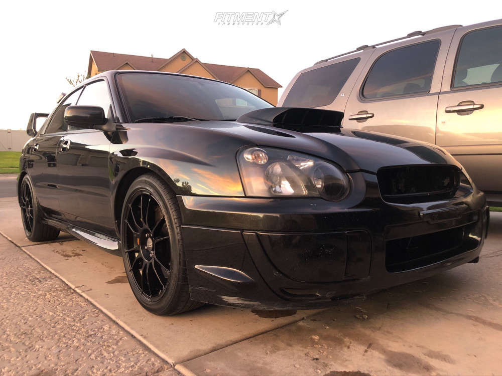 2004 Subaru WRX STI Base with 18x8 OZ Racing Ultraleggera and Hankook ...