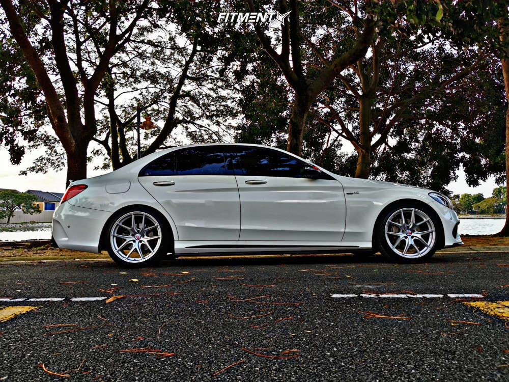 2015 Mercedes-Benz C250 Base with 19x8.5 HRE FlowForm P101 and ...