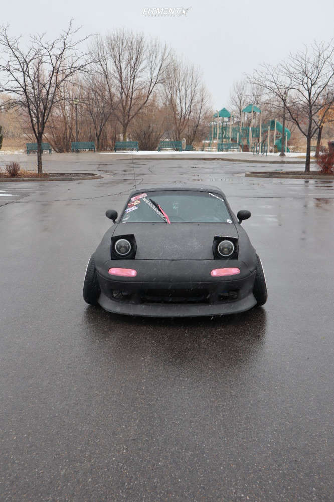 1990 Mazda Miata Base with 15x10 Diamond Racing Pro Street and Federal ...