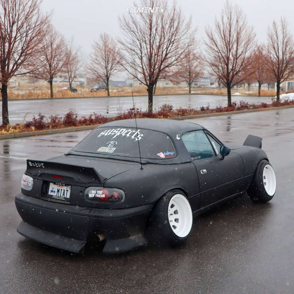1990 Mazda Miata Base with 15x10 Diamond Racing Pro Street and Federal ...