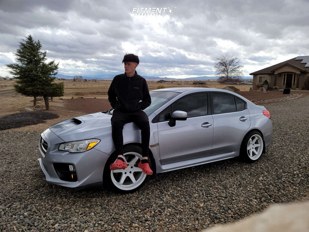 2015 Subaru WRX Limited with 18x10.5 ESR Sr07 and Federal 245x40 on ...