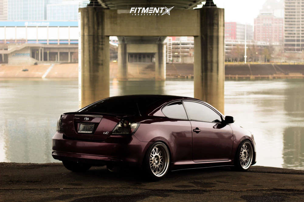 2007 Scion TC Base with 18x9 Varrstoen Mk4 and Goodyear 215x40 on ...