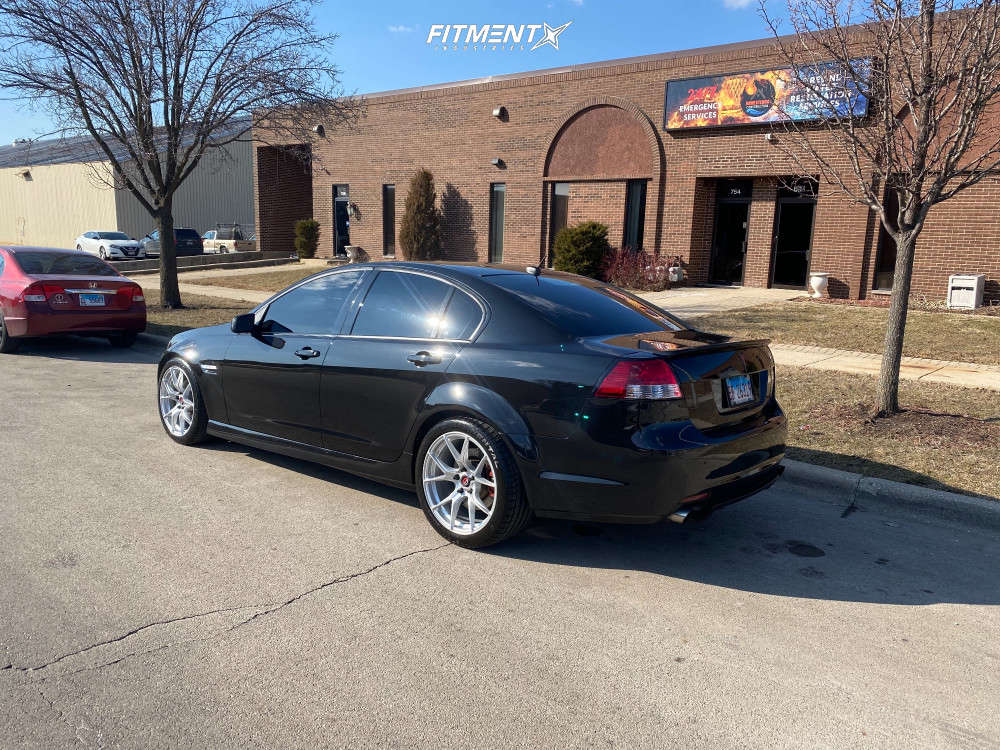 2009 Pontiac G8 GXP with 19x8.5 Curva C42 and Continental 245x40 on ...