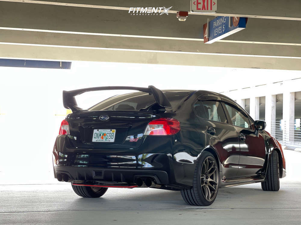 2020 Subaru WRX STI Base with 19x9.5 Work Emotion CR Kiwami and Yokohama 245x35 on Stock ...