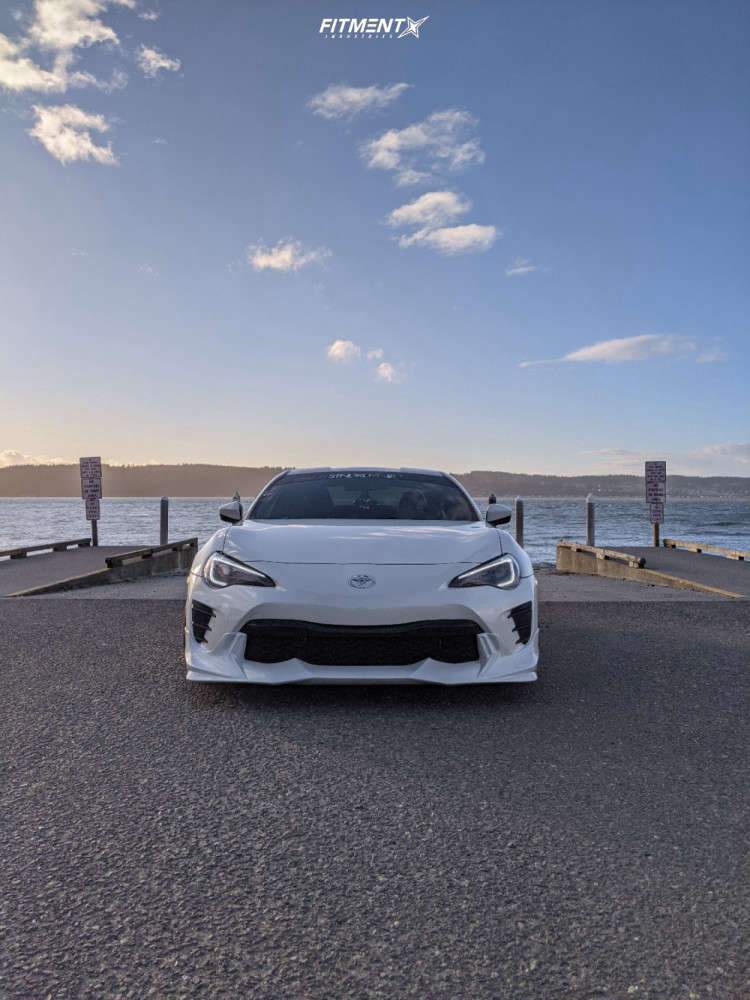 2017 Toyota 86 Base with 18x9.5 Enkei RPF1 and Continental 245x35 on ...