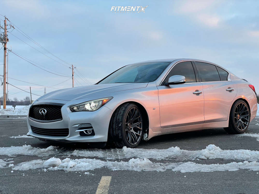 2014 INFINITI Q50 Premium with 19x9.5 ESR Sr12 and Firestone 255x35 on Lowering Springs ...