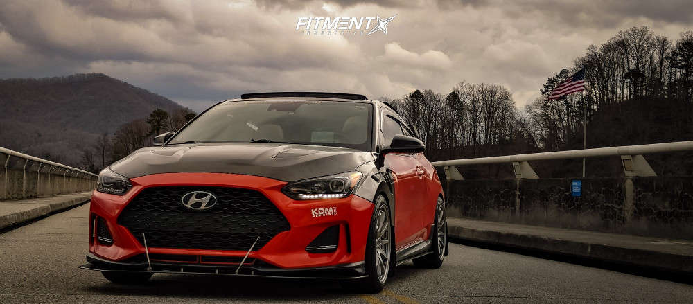 2019 Hyundai Veloster Turbo Ultimate with 18x8.5 JNC Jnc006 and ...