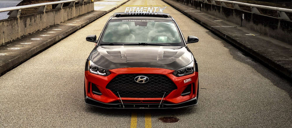 2019 Hyundai Veloster Turbo Ultimate with 18x8.5 JNC Jnc006 and ...