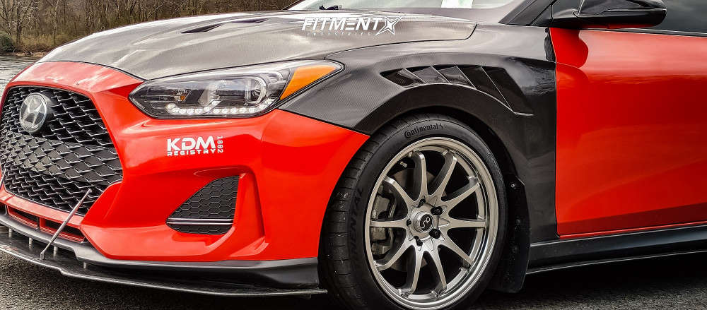 2019 Hyundai Veloster Turbo Ultimate with 18x8.5 JNC Jnc006 and ...
