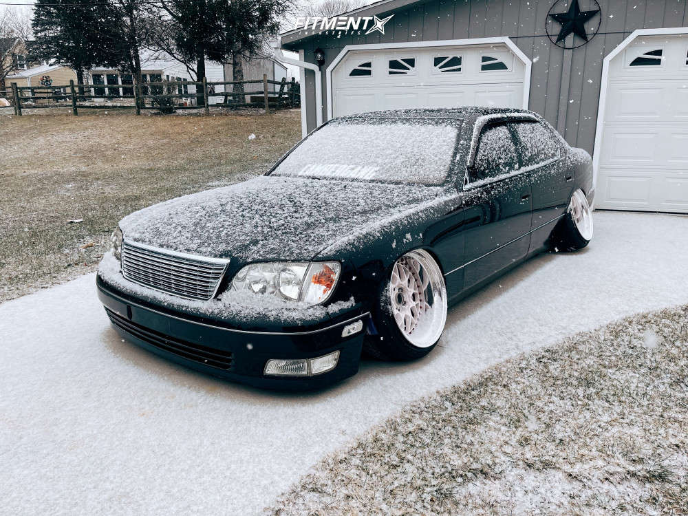 1999 Lexus LS400 Base with 18x10.5 Work Vs X9 and Accelera 215x40 on ...