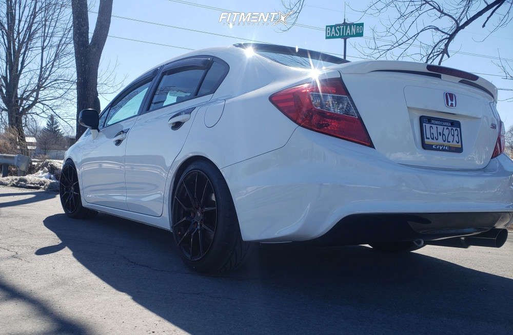 2012 Honda Civic Si with 18x8.5 Option Lab R716 and Nitto 225x40 on ...