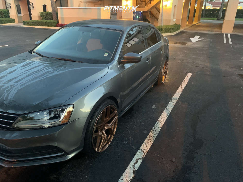 2017 Volkswagen Jetta S with 20x8.5 STR Racing STR 908 and Ironman ...