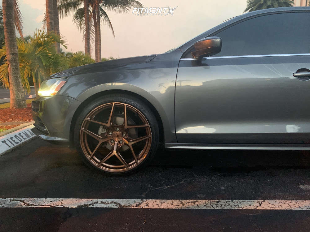 2017 Volkswagen Jetta S with 20x8.5 STR Racing STR 908 and Ironman ...