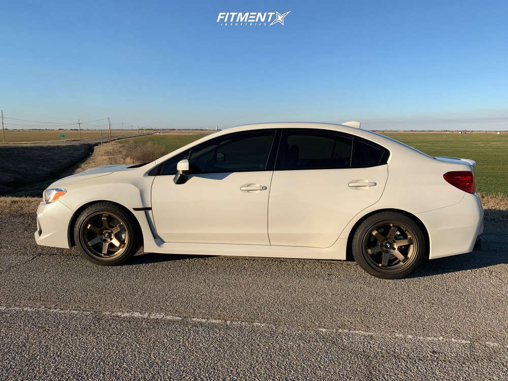 2020 Subaru WRX Base with 17x9 AVID1 AV6 and Dunlop 235x45 on Lowering ...