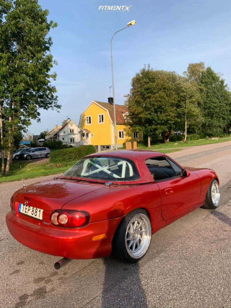 2002 Mazda MX-5 Miata Base with 16x8 Japan Racing Jr26 and Nankang ...