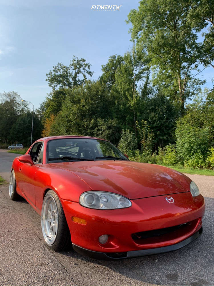 2002 Mazda MX-5 Miata Base with 16x8 Japan Racing Jr26 and Nankang ...