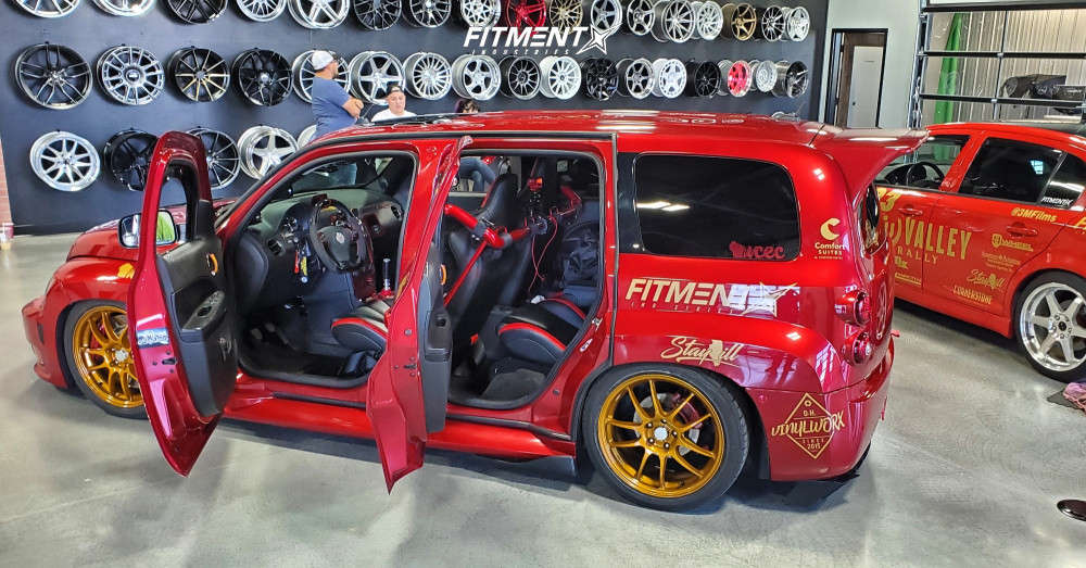 2010 Chevrolet HHR SS with 18x8 Enkei PF01 and Dunlop 225x45 on Air ...